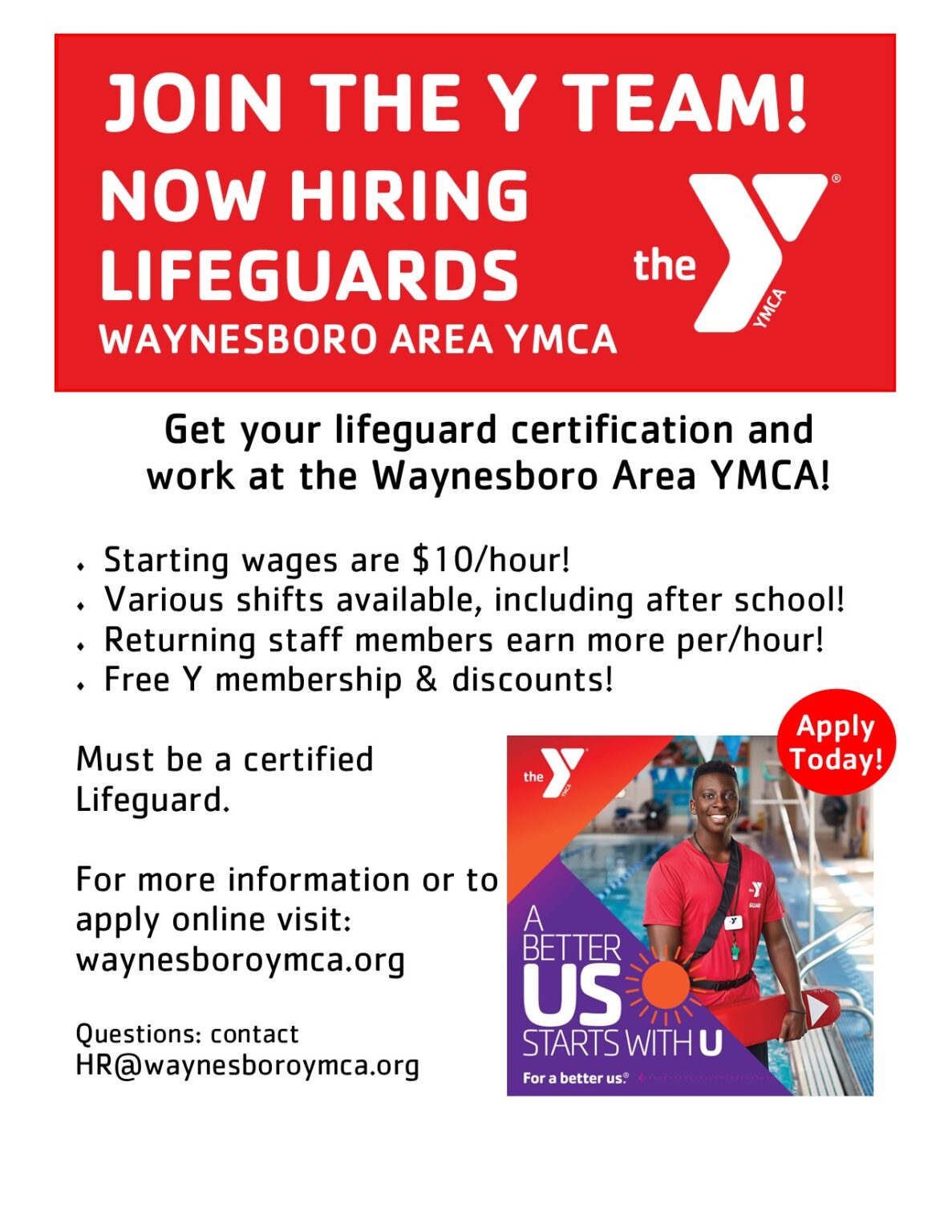 Employment Opportunities – Waynesboro YMCA