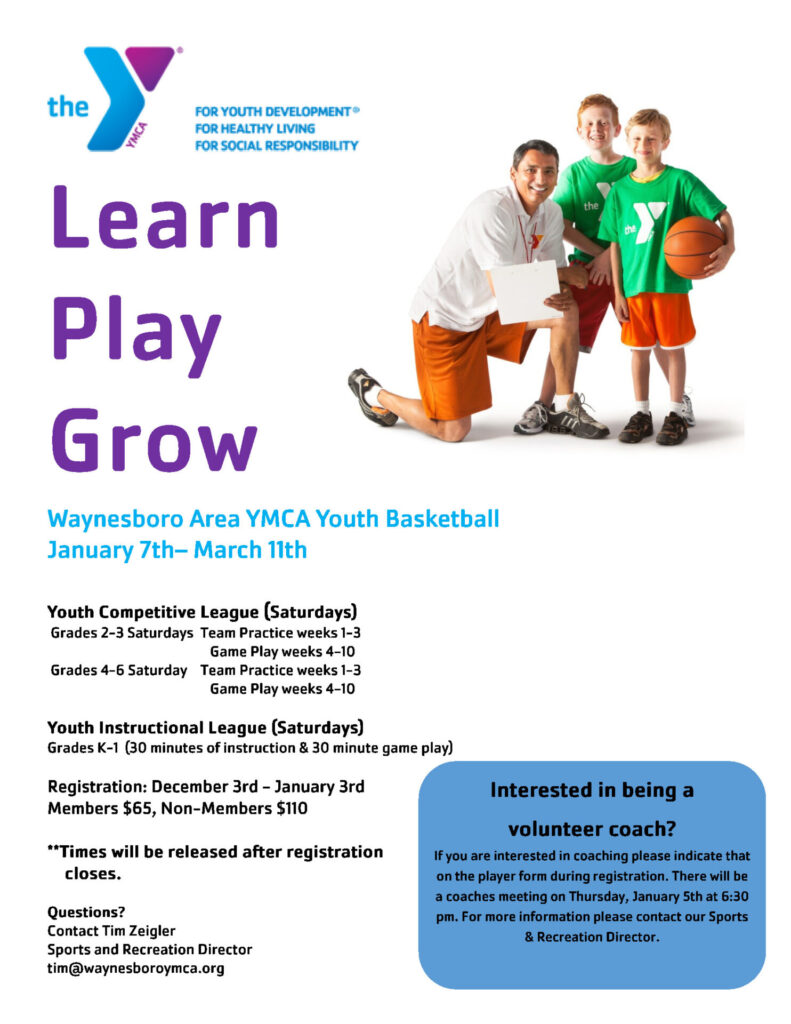 Youth Basketball – Waynesboro YMCA