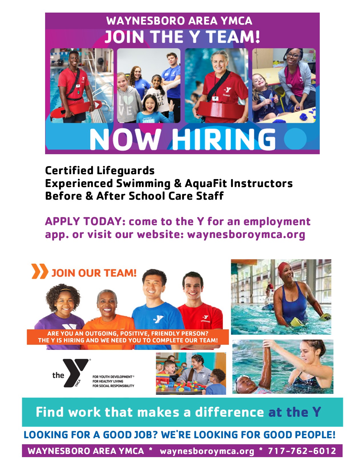 Employment Opportunities – Waynesboro YMCA