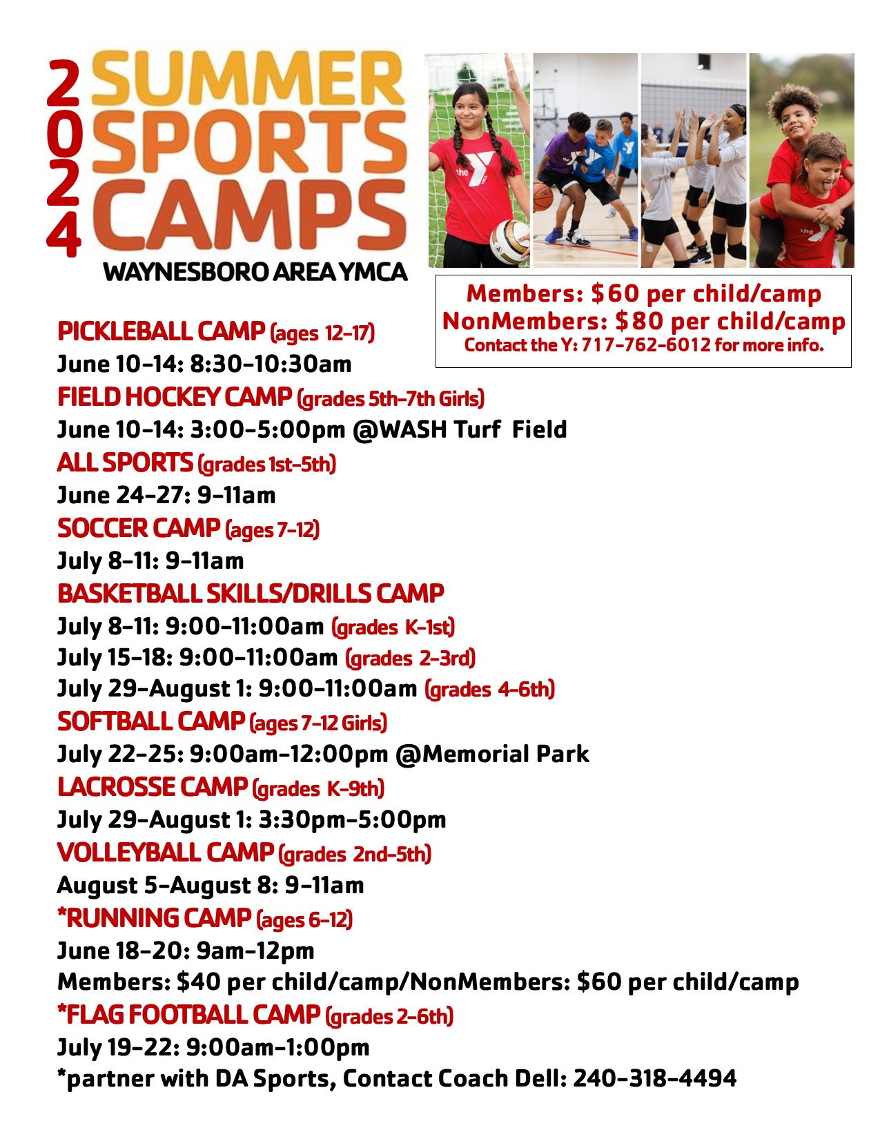 Sport Camps – Waynesboro YMCA