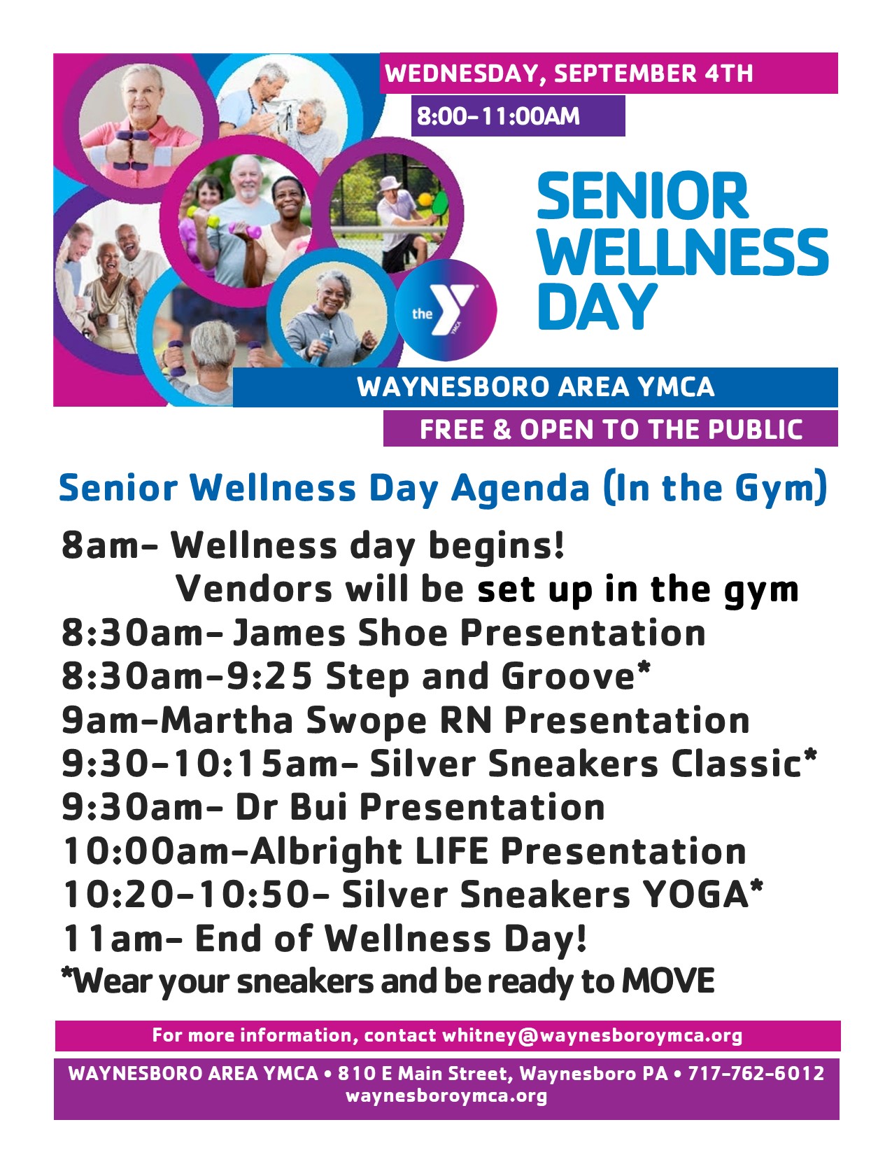 Senior Wellness Day – Waynesboro YMCA