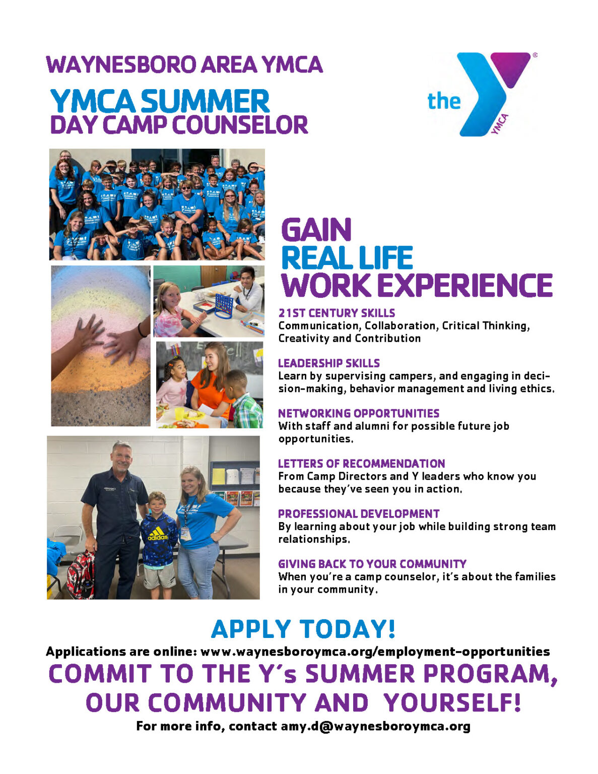 Employment Opportunities – Waynesboro YMCA